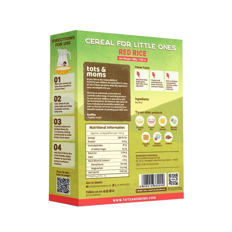 Buy Red Rice Cereal Online – Tots & Moms
